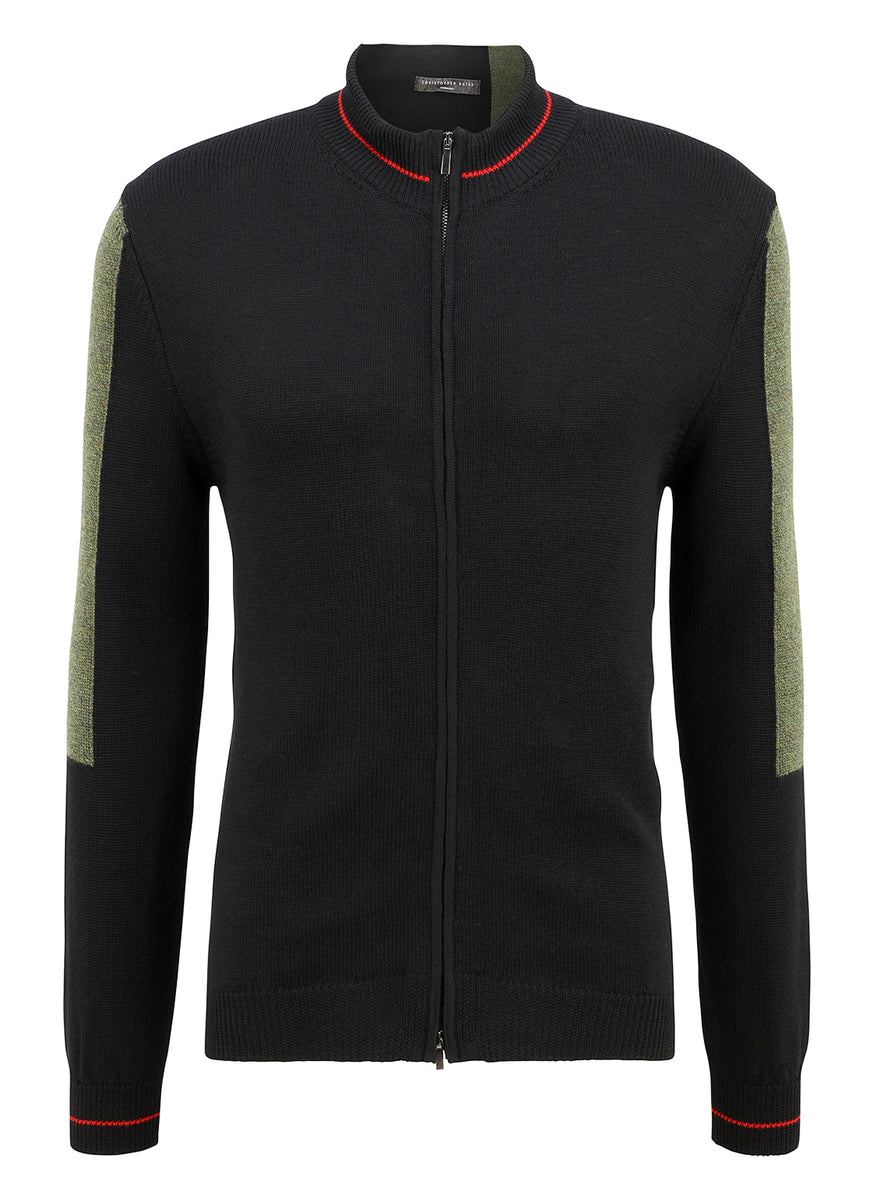 MERINO WOOL KNIT ZIP THROUGH – Christopher Bates